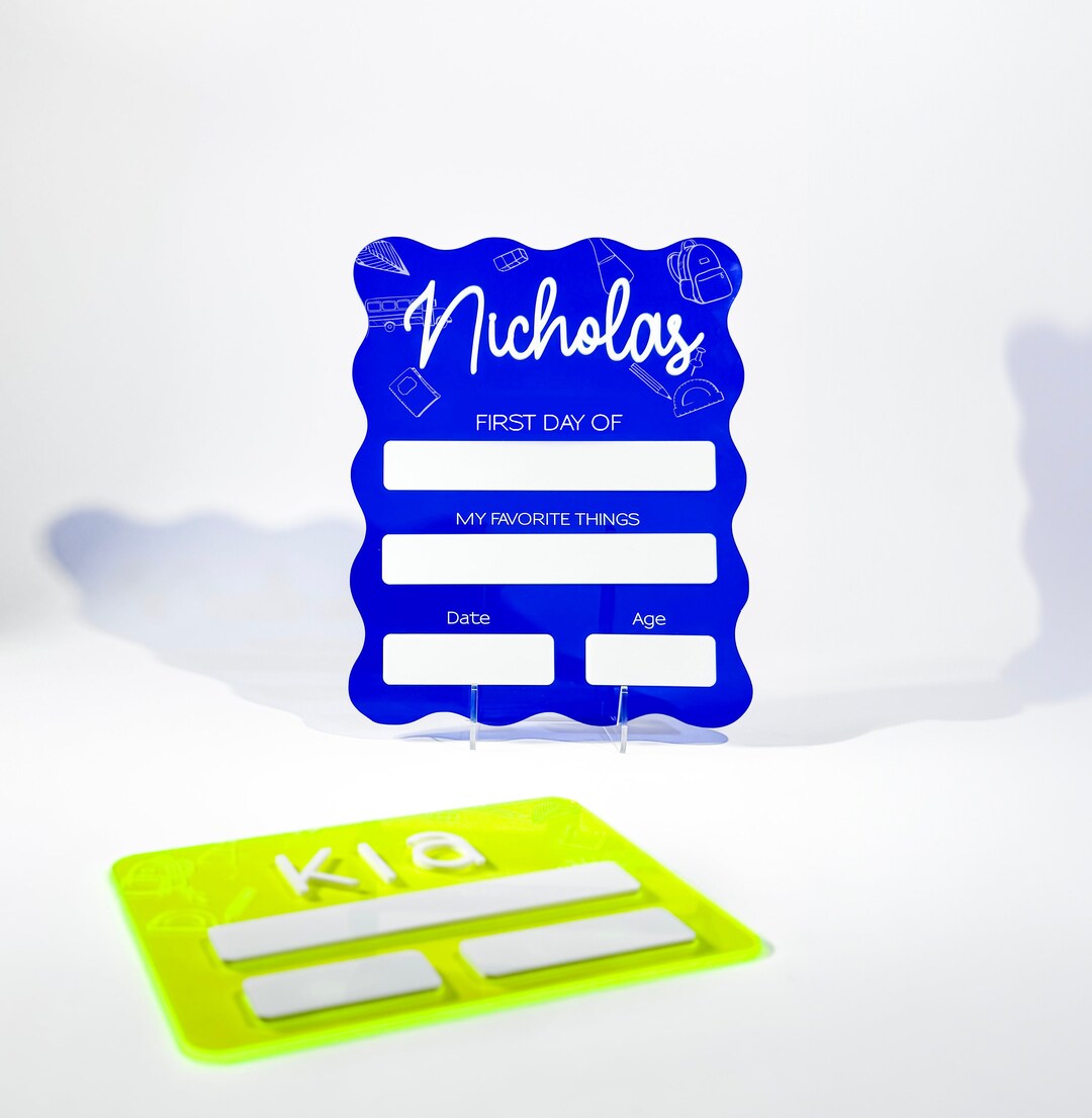 First Day of School Personalized Sign for Photo - Back to School Photo ...