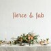 Fierce and Fab Banner Wall Decor Wall Art Boss Babe Girl - Etsy