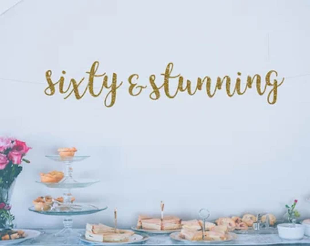 60 Birthday Decoration Sassy 60th Birthday, 60 and Sassy, Sixty and ...