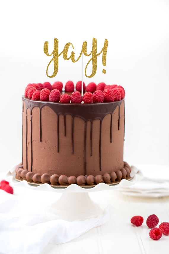 Cute Yay Cake Topper Fun Wedding Cake Topper Funny Cake - Etsy