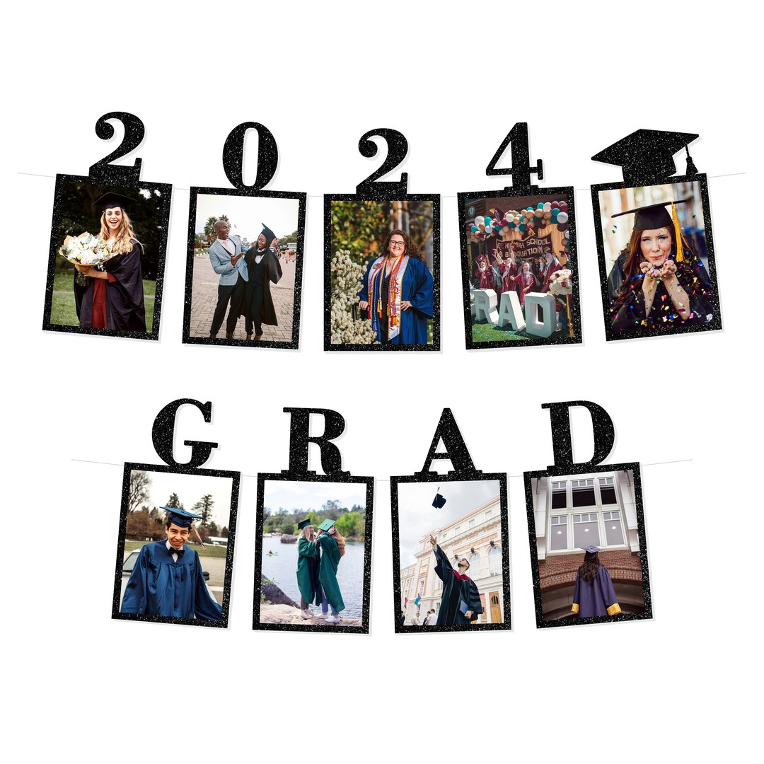 Personalized Graduation Photo Banner, Graduation Decorations Class of ...