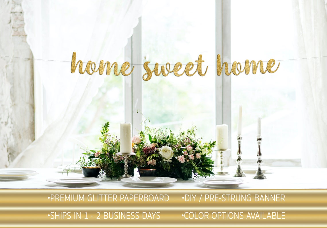 Home Sweet Home Banner Housewarming Party Housewarming Party | Etsy