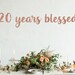 20 Years Blessed Birthday Decoration Birthday Banner - Etsy