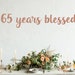 65 Years Blessed Banner 65th Birthday Banner 65th - Etsy