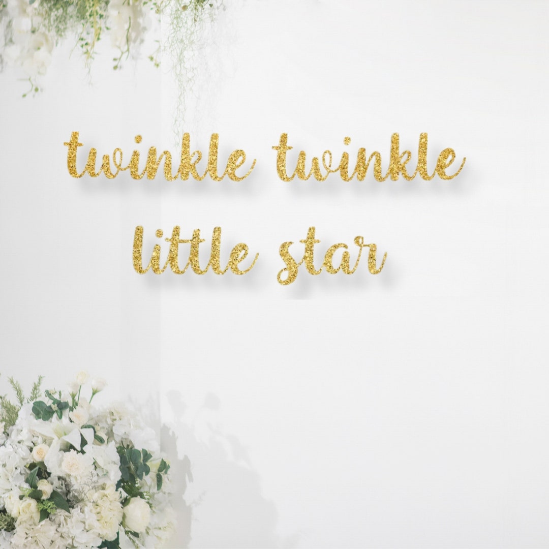 Twinkle Twinkle Banner Twinkle Twinkle Baby Shower Baby Shower Decor ...