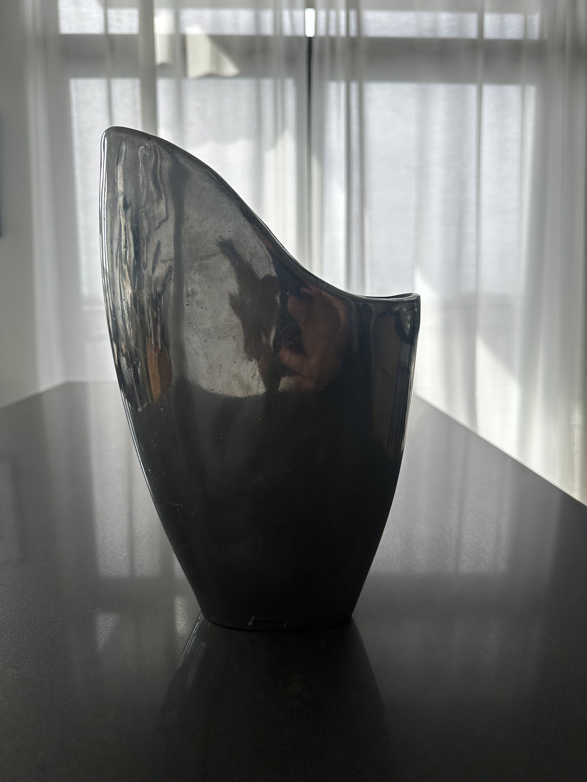 Anna Everlund Danish Designer Modern Aluminum Vase Cast Retro '80s ...