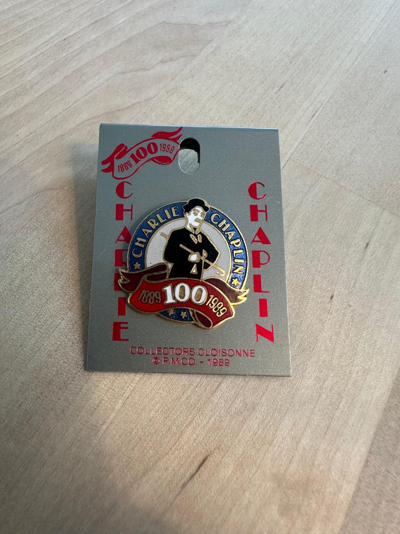 Vintage 1989 Charlie Chaplin 100 Years Pin. All Pins in My Store ...