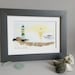 Personalised Sea Glass & Pebble Lighthouse Gift, Lighthouse Pebble Art ...