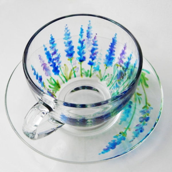 Hand Painted Tea Cup - Etsy