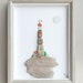 Pebble Art for Beach House, Pebble Art Lighthouse, Nautical Decor ...