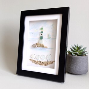 Sea Glass Lighthouse, Hand Made Sea Glass Lighthouse, Lighthouse Sea ...