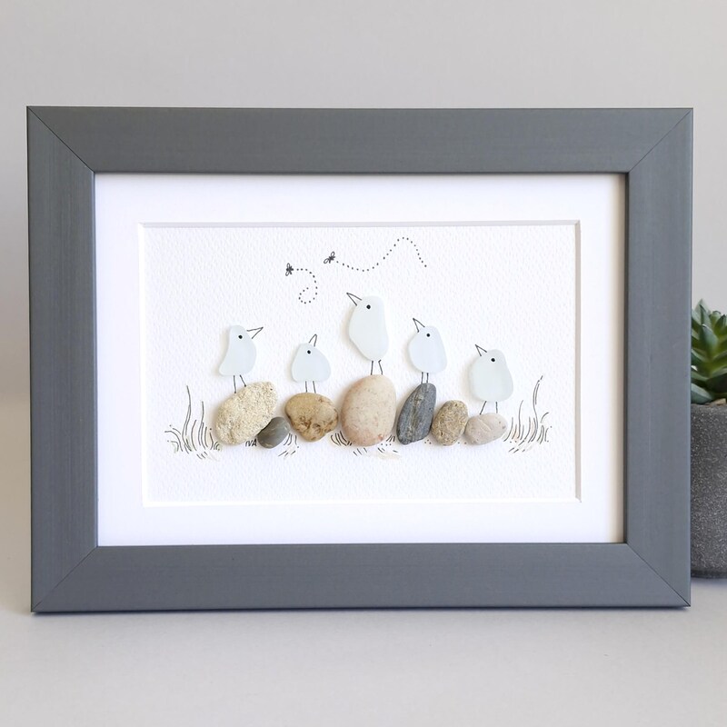 Beach Glass Bird Art - Etsy