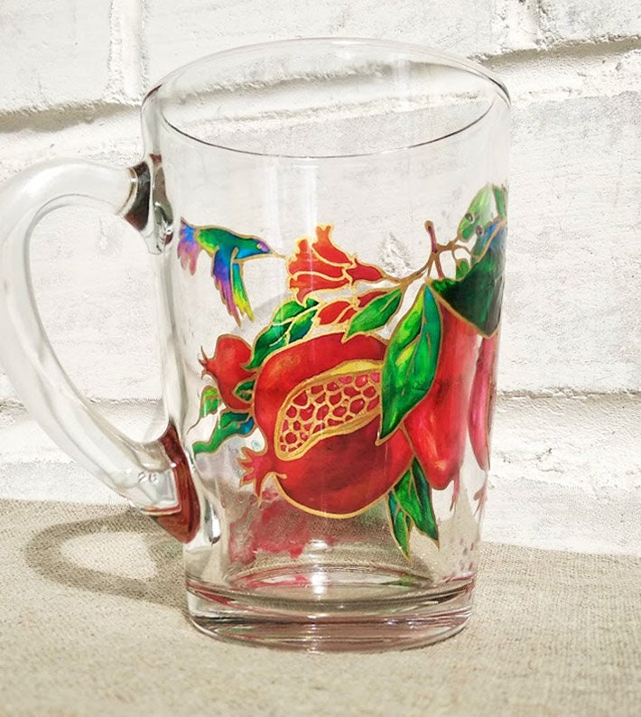 Pomegranate Mug Personalized Hummingbird Gifts for Women | Etsy