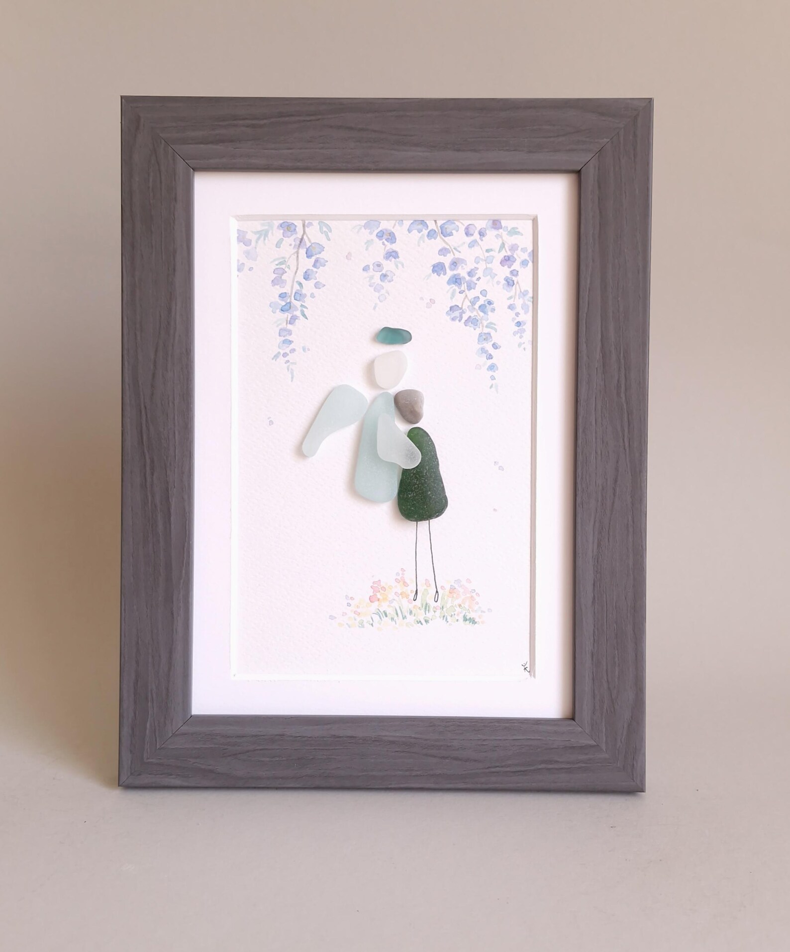 Sea Glass Angel, Colorful Art House, Art Angel, Angel Lover Gift ...