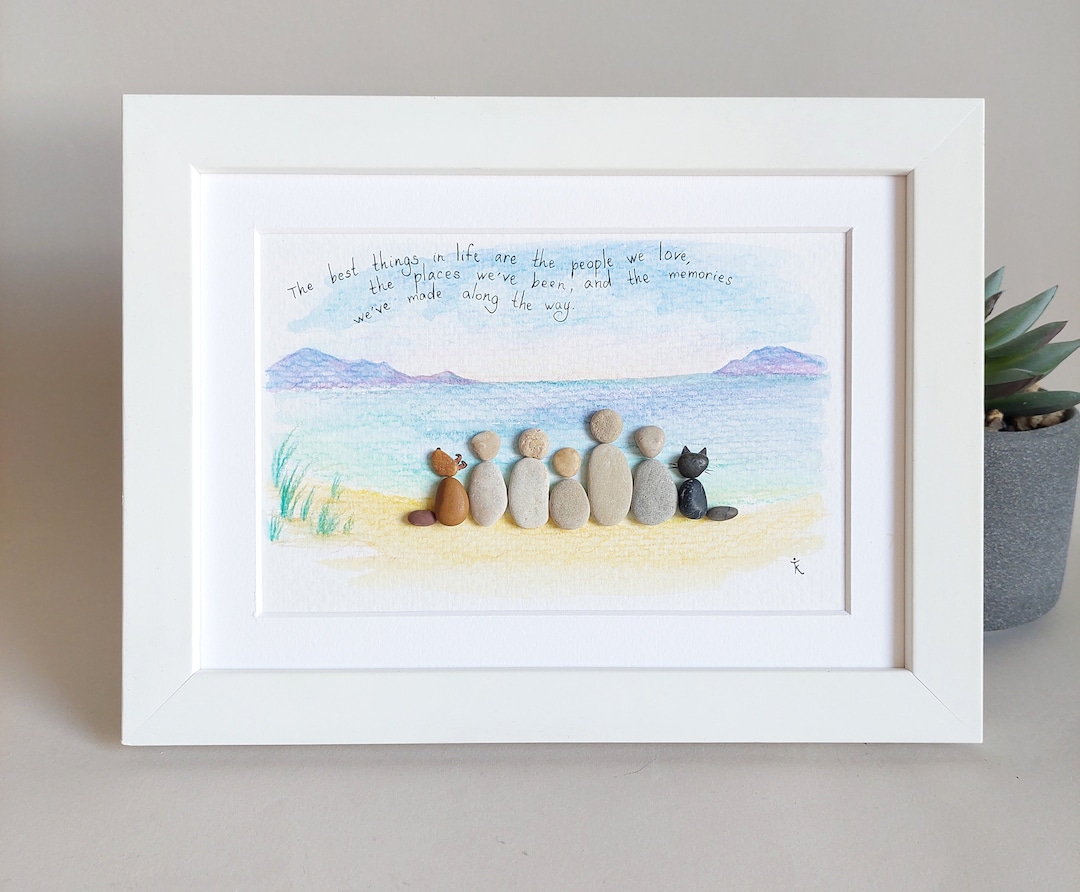 Pebble Art With Family, Beach Decor, Coastal Decor, Nautical Decor ...