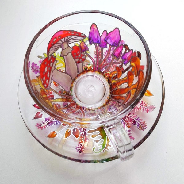 Hand Painted Tea Cup - Etsy