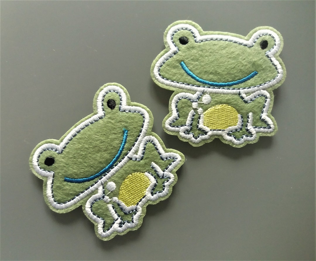 2 Frog Patches 5.5 Cm Iron-on - Etsy