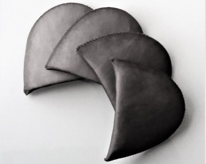Set of 4 Thin Black Shoulder Pads - Etsy
