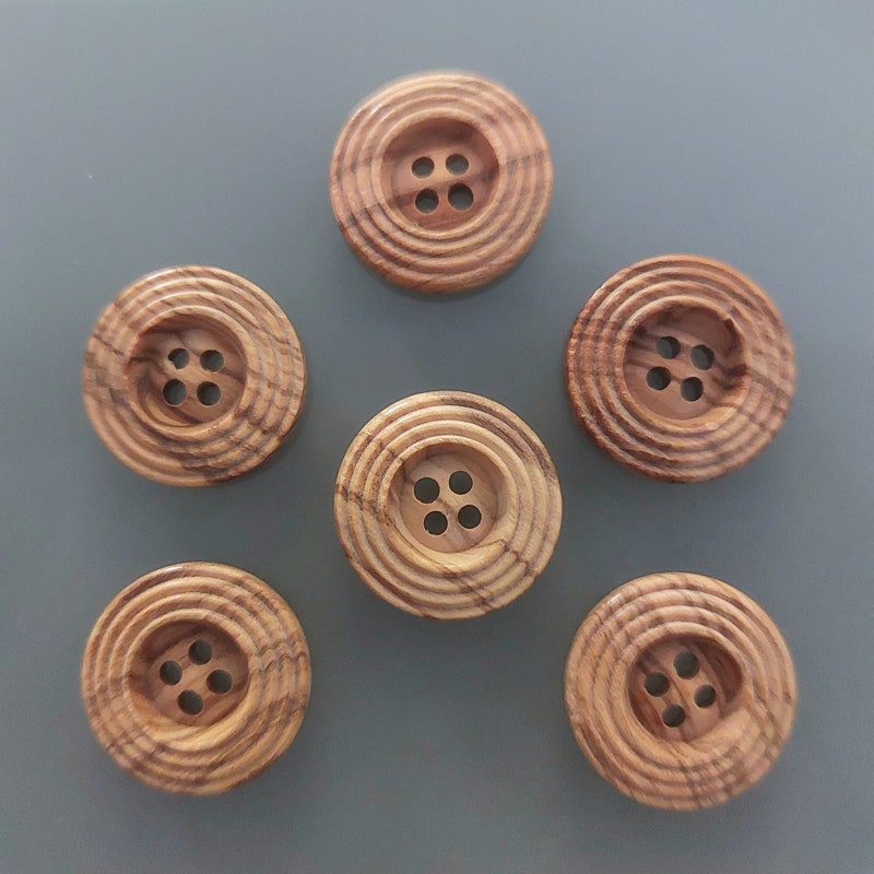 Round Wooden Buttons - Etsy