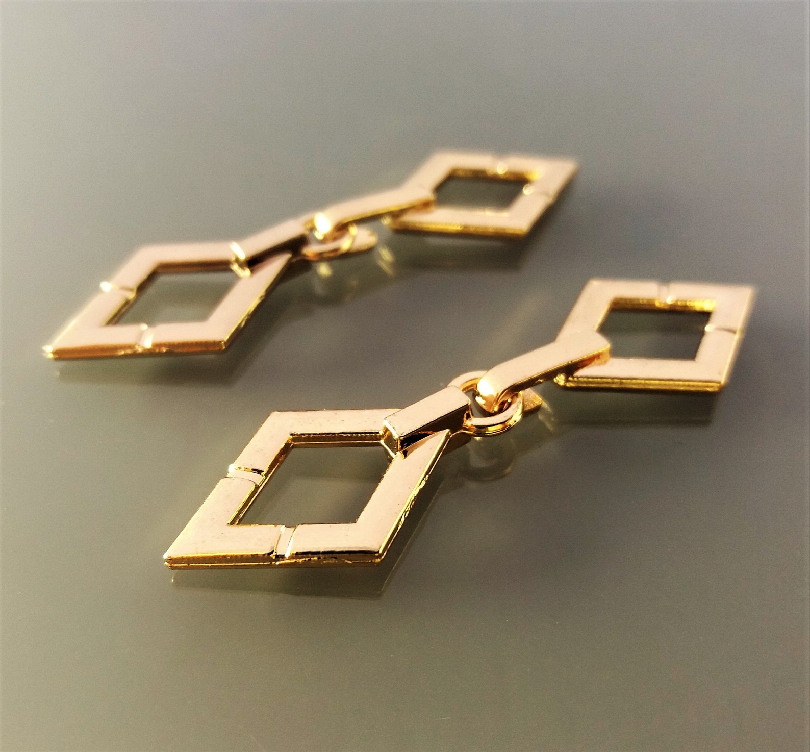 2 Diamond Hooks 47 Mm Sewing Metal Gold Color | Etsy