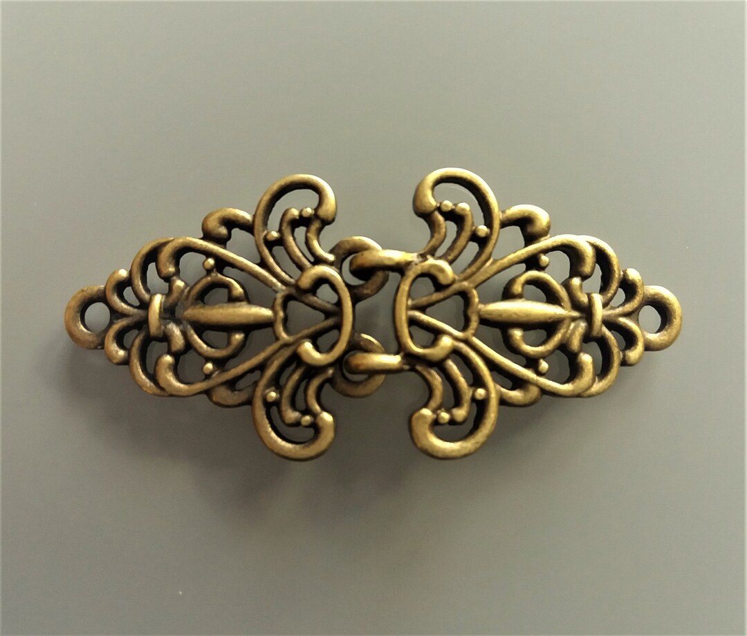 6 Cm Fancy Sewing Hook, Bronze-colored Metal - Etsy