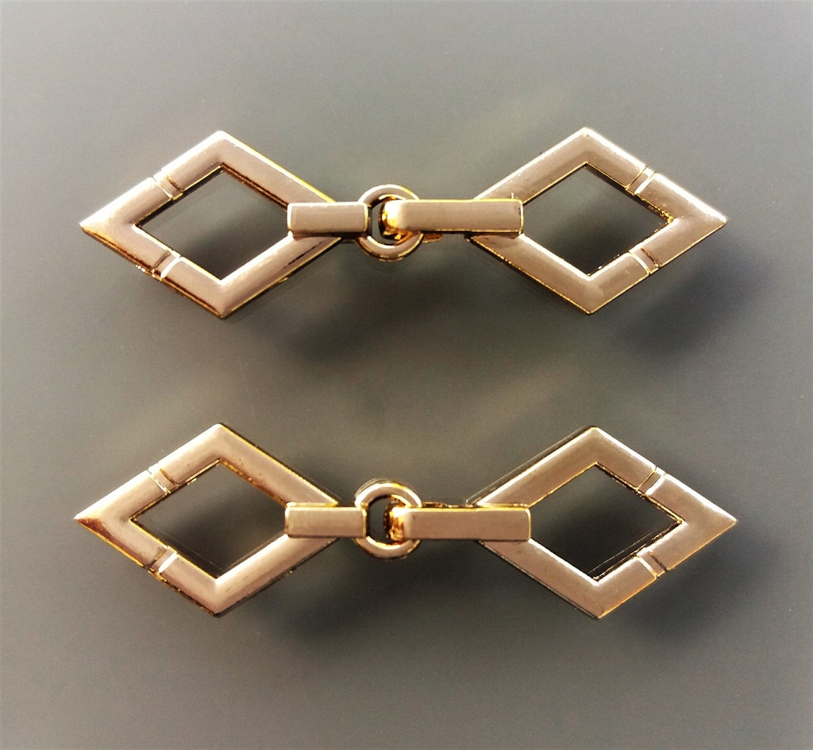 2 Diamond Hooks 47 Mm Sewing Metal Gold Color | Etsy