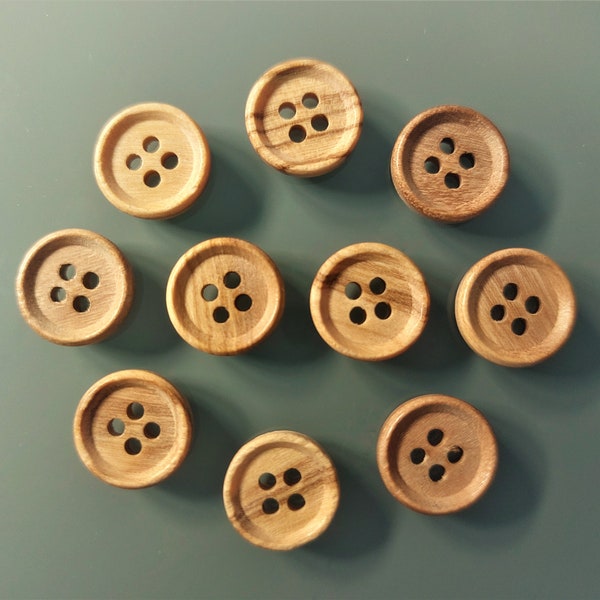 Wood Buttons - Etsy
