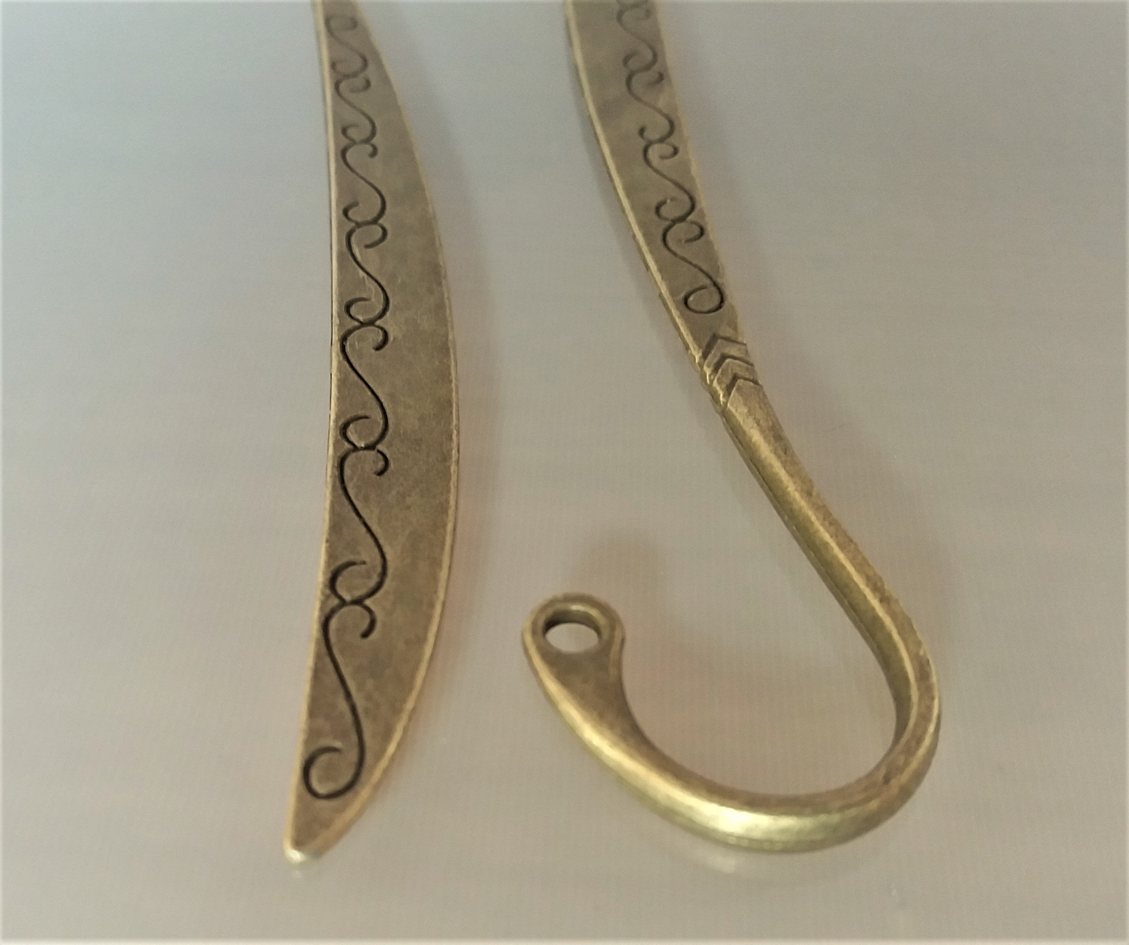 2 Engraved Bookmarks 12 Cm Metal Color Bronze - Etsy UK