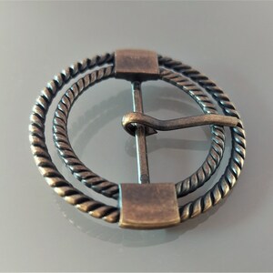 Round Belt Buckle Bronze Color Passage of 3 Cm - Etsy