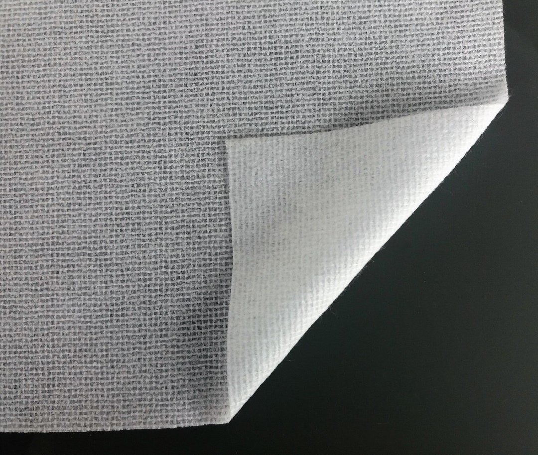 White Non-woven Fusible With Warp and Weft Threads - Etsy