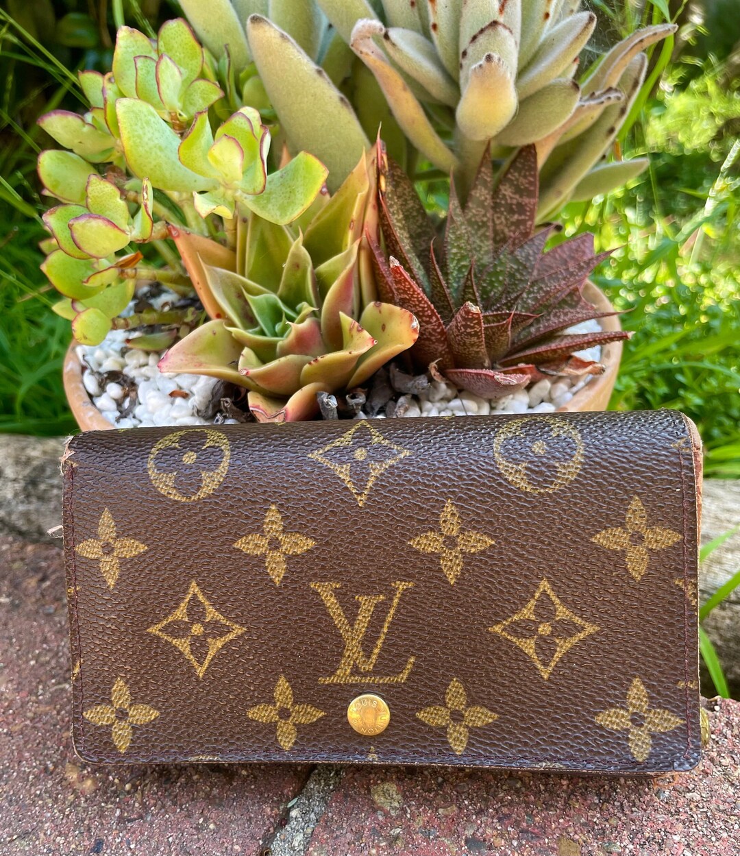 Louis Vuitton Monogram Vintage Wallet Authentic Date Code Inside - Etsy