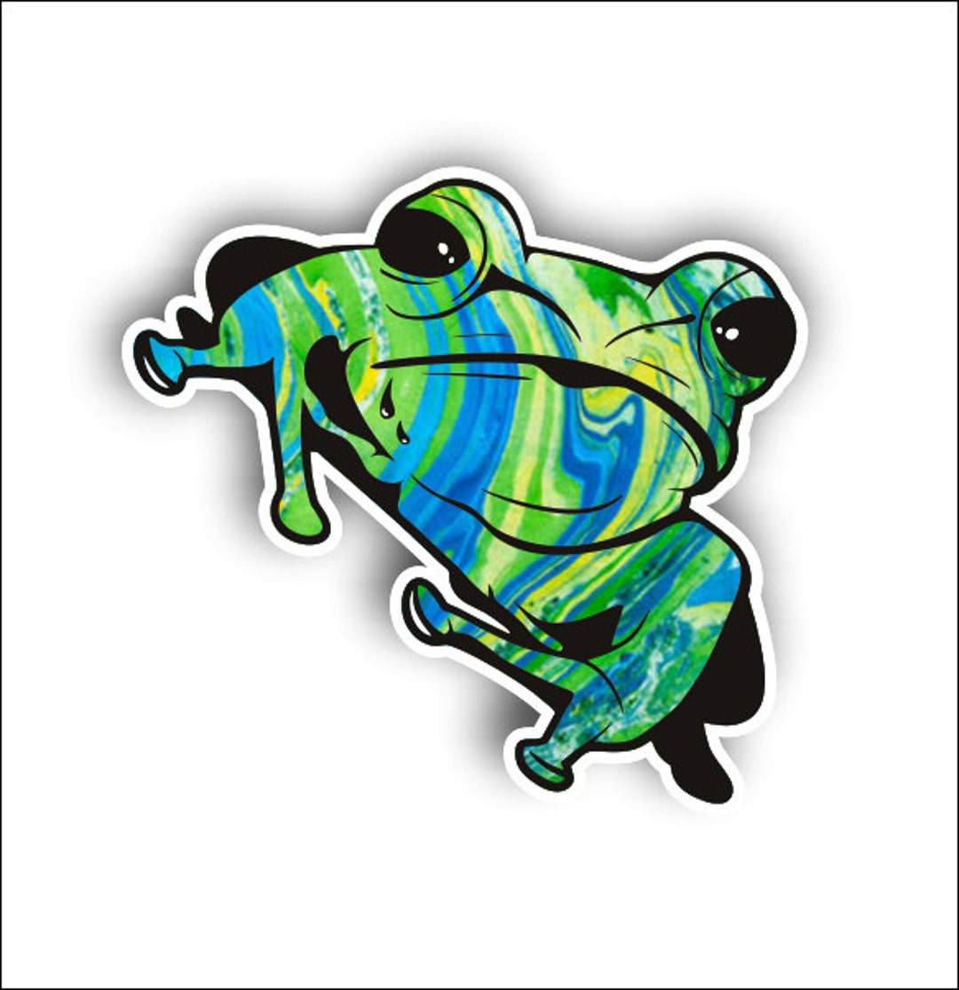 Tie Dye Tree Frog Sticker / Decal **free Shipping** - Etsy