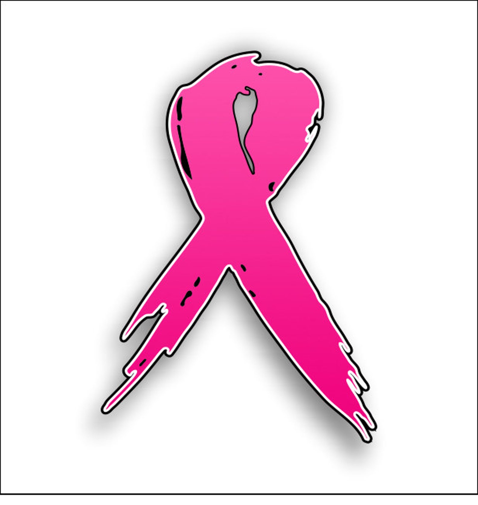 Cancer Ribbon Decal/sticker 3x5 free Shipping - Etsy