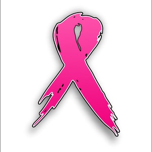 Cancer Ribbon Decal/sticker 3x5" ***free Shipping*** - Etsy