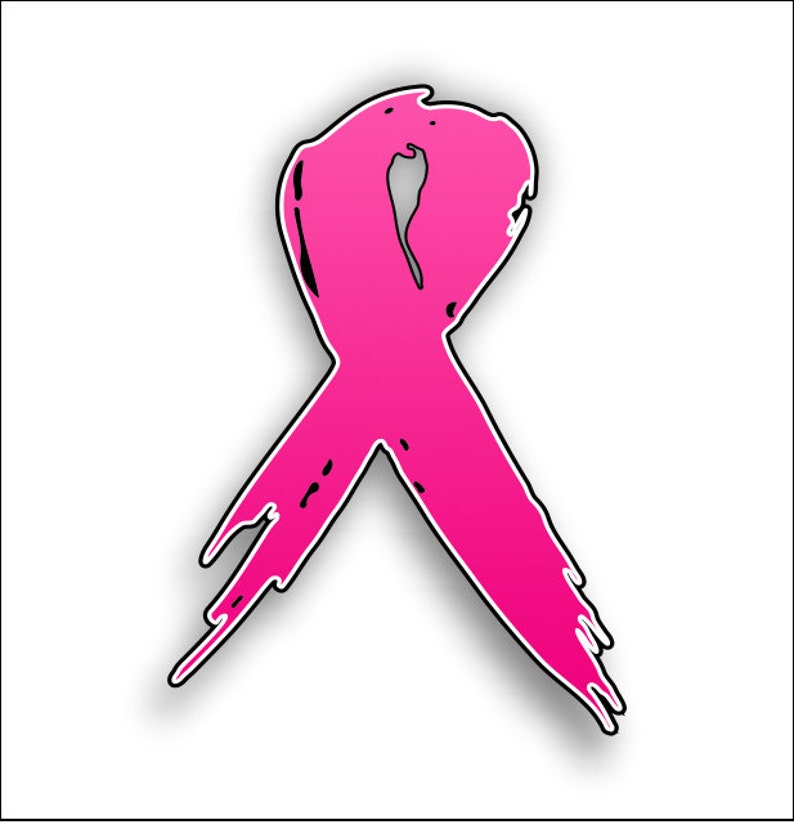 Cancer Ribbon Decal/sticker 3x5 free Shipping - Etsy