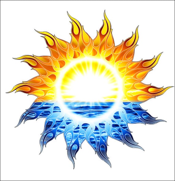 Tribal Sun Sticker for car truck laptop or any smooth surface | Etsy