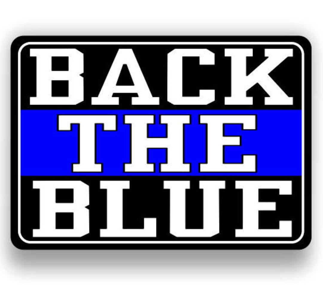 Back the Blue American Flag Decal/sticker **free Shipping** - Etsy