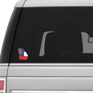 Georgia State Flag Ouline Car Truck Bumper Custom Print Sticker Vinyl ...
