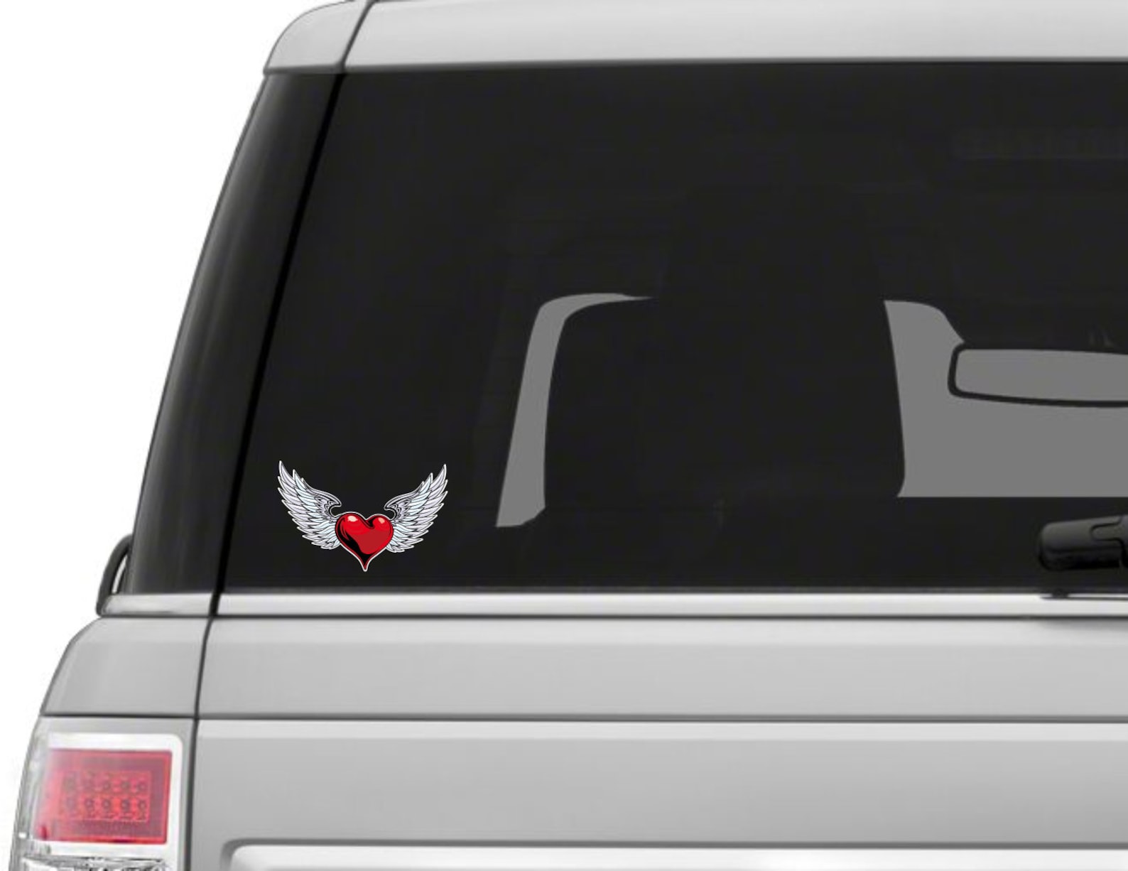 Heart and Angel Wings Sticker / Decal **free Shipping** - Etsy