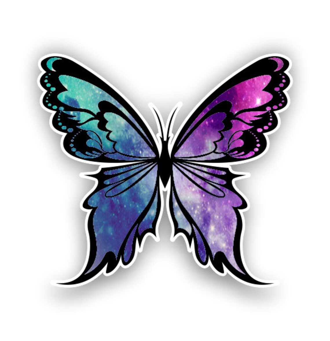 Starry Sky Butterfly Sticker / Decalfree Shipping | Etsy