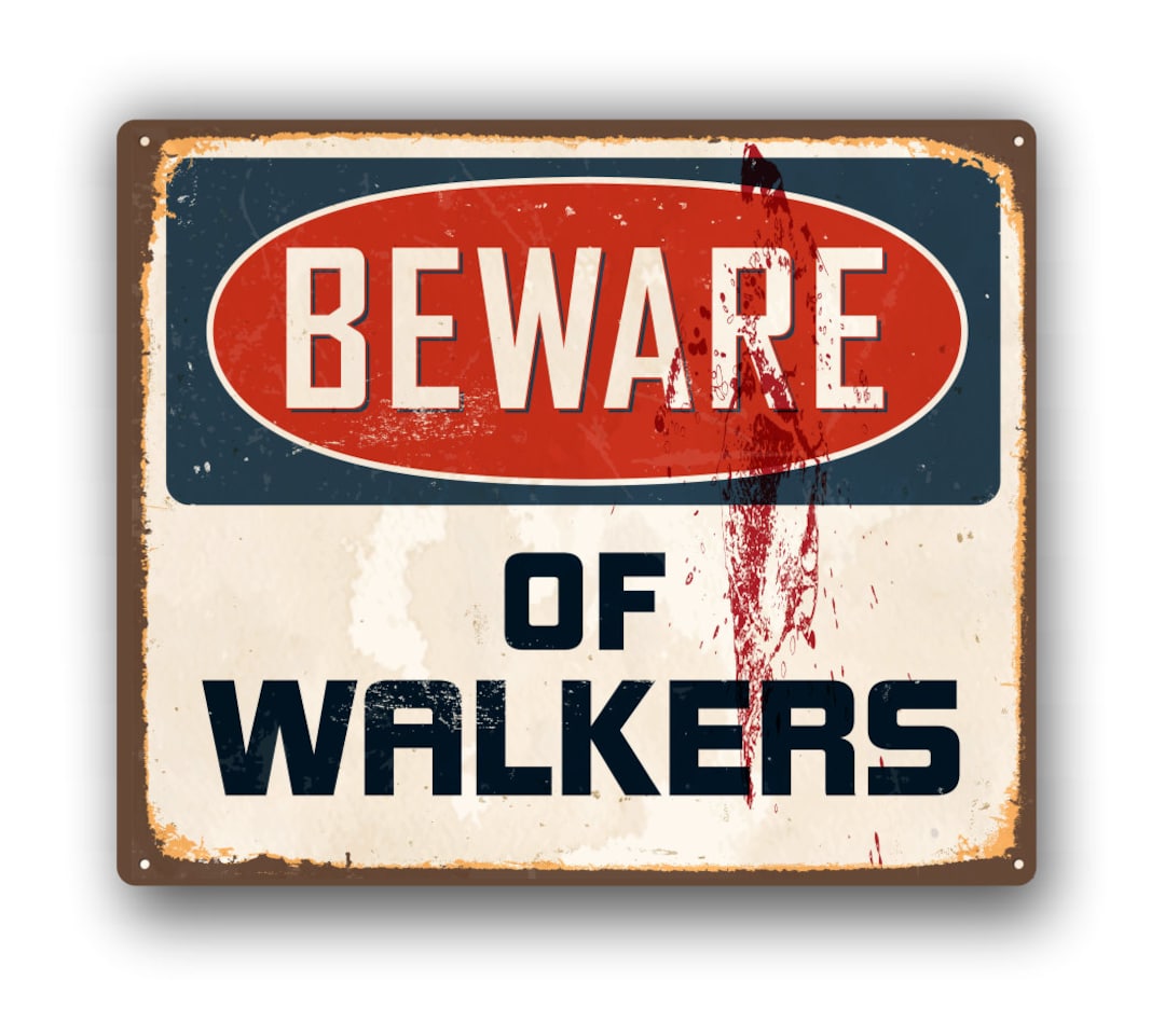 Beware of Walkers Funny Sticker for Car Truck Laptop or Any Smooth ...
