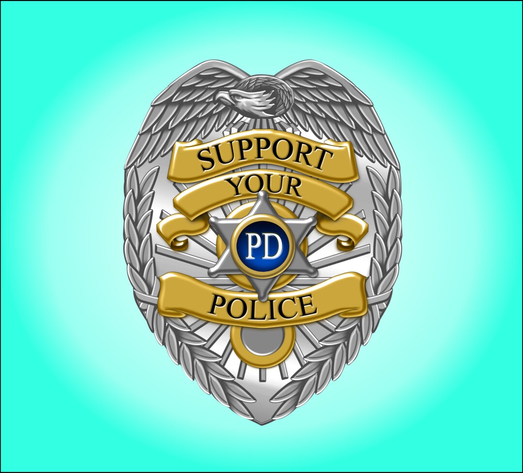 Police Support Badge Decal/sticker Back the Blue ***free Shipping*** - Etsy