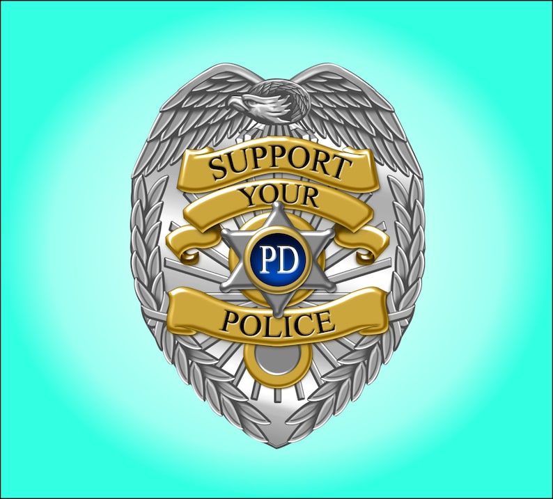 Police Support Badge Decal/sticker Back the Blue ***free Shipping*** - Etsy