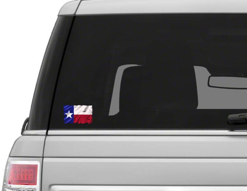 Texas State Flag With Burlap Pattern Sticker for Car Truck - Etsy