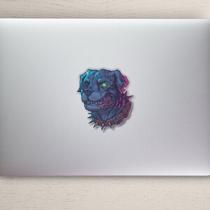 Evil Mad Zombie Dog Sticker Car Motorcycle Bicycle Skateboard - Etsy