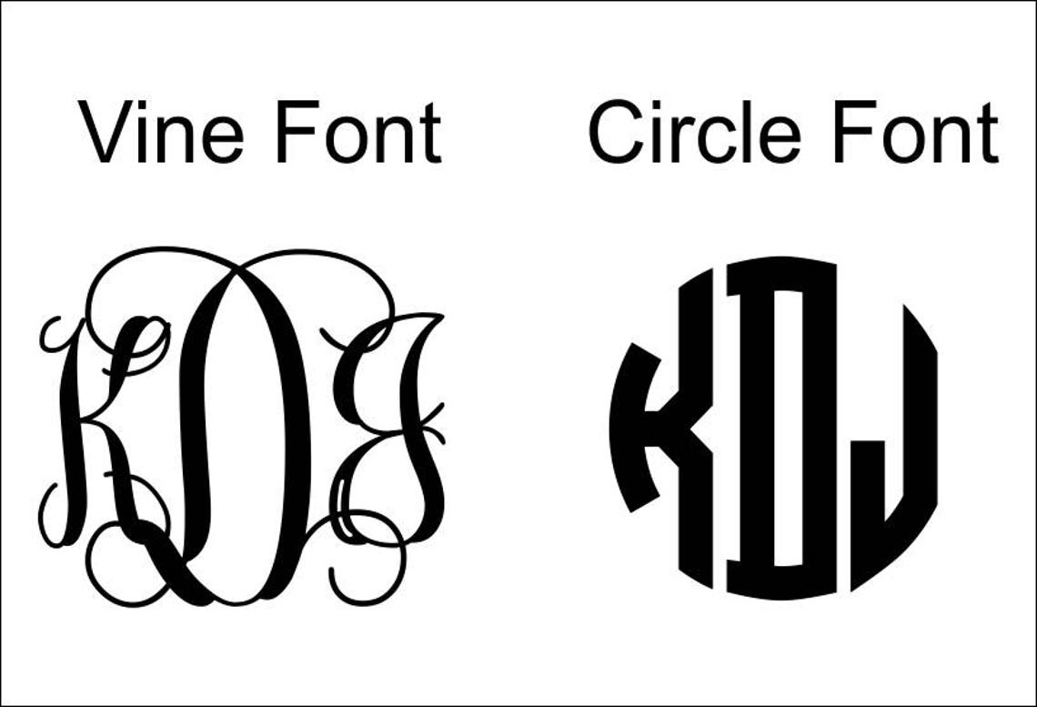 Sea Turtle Initial Monogram Decal Bumper Sticker Car Truck - Etsy