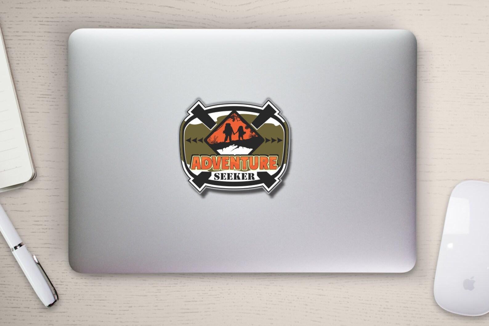 Adventure Seeker RV Camper Mountain Car Vinyl Sticker Decal Bumper ...