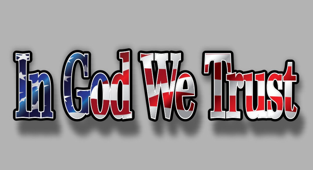 In God We Trust Sticker/decal **free Shipping** - Etsy
