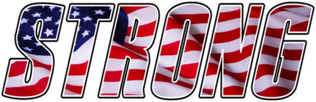 America Strong Car Truck Laptop Sticker/decal free Shipping - Etsy