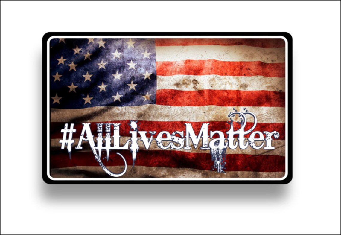All Lives Matter Subdued American Flag Decal/sticker **free Shipping ...
